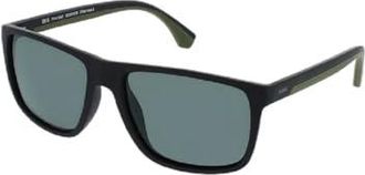 Invu IB22413B Lunettes De Soleil Noir Vert Olive Homme Adulte Verres Polarisés