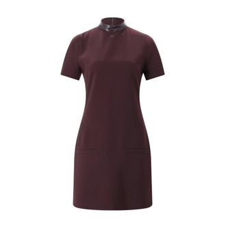 Courr&egrave;ges Mockneck Midi Dress - - Dresses - Damen - Rot - S