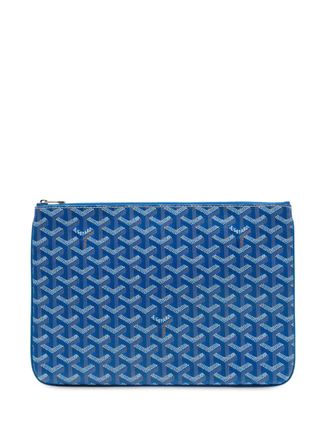Goyard 2017 Goyardine Senat MM Clutch - Blau
