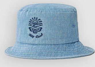 Rip Curl Denim Short Brim Bucket Hat mid blue