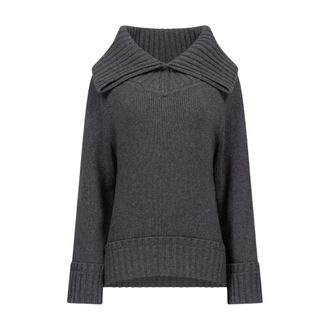 Victoria Beckham Femme, Pulls, Gris, Taille: 36 FR Pull &agrave; col large