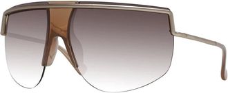 Max Mara Femme, Accessoires, Jaune, Taille: ONE Size Lunettes de soleil masque avec verres d&eacute;grad&eacute;s