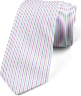 Generic Cravate Pour Hommes Blanc Violet Bleu Roses Vert Fine Necktie Classique Cravate Pour Accessoires Affaires F&ecirc;te