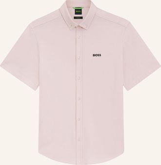 HUGO BOSS Kurzarm-Hemd St_Motion S Regular Fit Aus Jersey orange