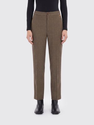 Liu Jo Pantalon droit en Prince de Galles &agrave; taille mi-haute