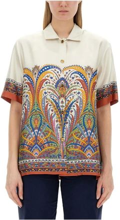 Etro Femme, Blouses et Chemises, Multicolore, Taille: 40 FR Chemise en soie &agrave; imprim&eacute; floral