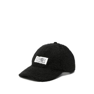 Maison Margiela Logo-patch Boucl&eacute; Baseball Cap