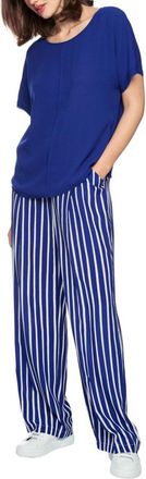 Marc Cain Langarmbluse AA.2 - F - Summer Flash blau,Basic,Polyester,Unifarben,Rundhals,Kurz,Regular Fit