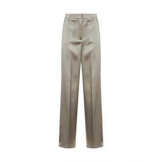 Blanca Vita Femme, Pantalons, Beige, Taille: 40 FR Pantalon droit taille haute &agrave; pinces