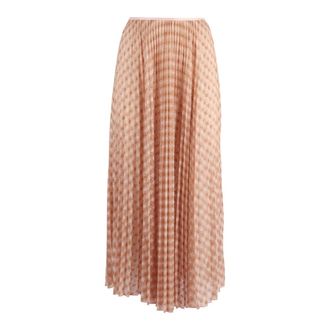Forte_Forte Femme, Jupes, Rose, Taille: 40 FR Diamond Jersey Pleated Skirt