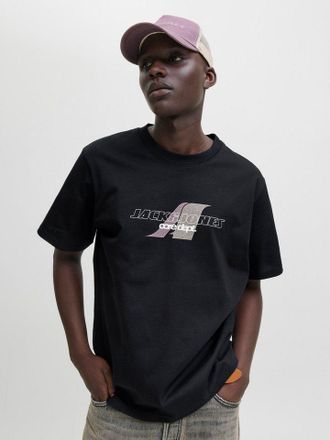 Jack & Jones T-Shirt JCOTIER FRONT PRINT TEE SS CREW NECK