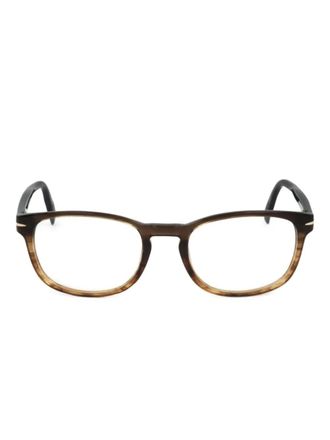 Eyewear by David Beckham Brille mit eckigem Gestell - Braun