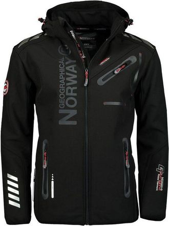 Geographical Norway Softshelljacke Herren Outdoor Herbst Regenjacke Jacke brroyaute (S bis 7XL, 1-St) Mit Kapuze