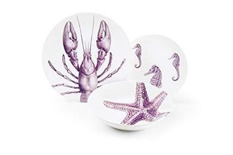 Excelsa 63034 Flore et Faune Platzset, Keramik, violett