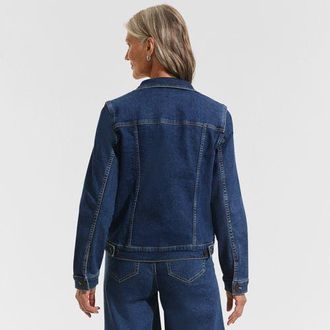 Lands End Jeansjacke, Damen, Gr&ouml;&szlig;e:40-42 regular, Blau, Baumwolle/Elasthan/Polyester, by Lands End