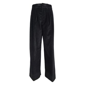 Dondup Eloise Wide Hosen - - Trousers - Damen - Schwarzk - L