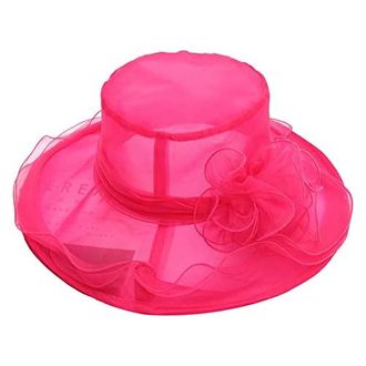 Generic Chapeau pour femme - Chapeau de soleil pour femme - Chapeau de soleil - Chapeau de plage pour femme, rose vif, Taille unique