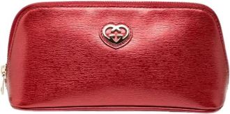 Gucci Pochette en cuir Pre-owned - Femme - Pre-owned - Rouge - Taille: ONE Size