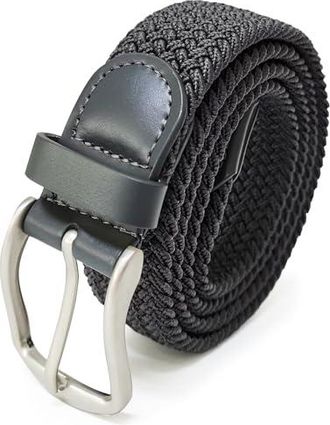 Glamexx24 Ceinture Tress&eacute;e &Eacute;lastique, Ceinture Extensible Femme Homme, Unisexe Ceinture Stretch 90cm - 145cm, Largeur 35mm