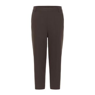 Kaffe Cropped Hosen - - Trousers - Damen - Braun - L