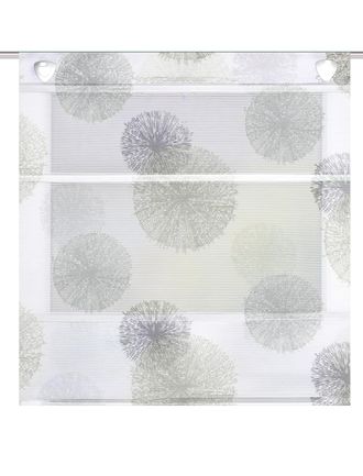 Home Wohnideen 91498 Magnetrollo mit &Ouml;sen Rawlins, Bambus, Digitaldruck, mit Haken, Farbe:Stein, Gr&ouml;&szlig;e:210 x 70 cm