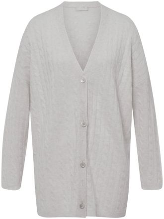 Peter Hahn Long-Strickjacke aus 100% Kaschmir Peter Hahn grau