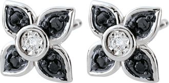 Edenly Ohrringe Dämmerschein - Schwarze Lilien - Schwarze Diamanten