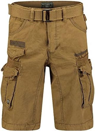 Geographical Norway Short cargo d&eacute;t&eacute; bermuda court pour homme, kaki fonc&eacute;, 3XL