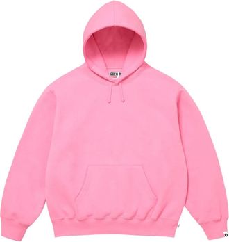 SUPREME x GOODENOUGH Hoodie mit Logo-Print - Rosa