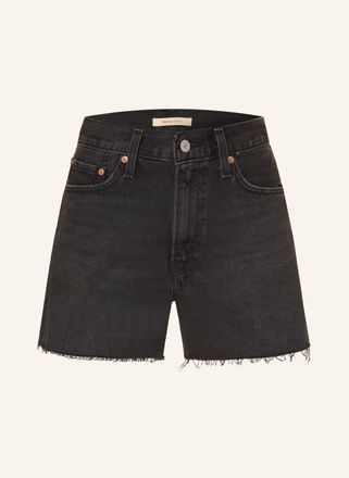 Levi's Jeansshorts Ribcage schwarz