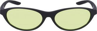 Nike Retro E Oval-Sonnenbrille f&uuml;r Herren/Damen Unisex (Mattschwarz/Volt Farbe)