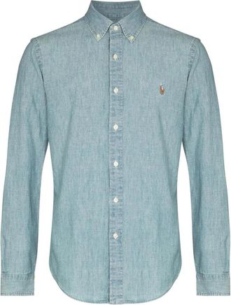 Polo Ralph Lauren Homme, Chemises, Bleu, Taille: 2XL Classic Fit Oxford Shirt