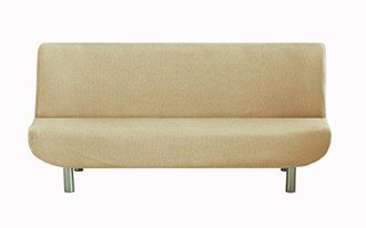 Eysa Ulises &eacute;lastique clic clac Housse de canap&eacute; 3 Places Couleur 01-Beige, Polyester Coton, 37x5x29 cm F735461CC