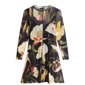 Ted Baker Schwarzes Midikleid Mit Langen &Auml;rmeln Von Ted Baker