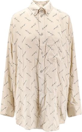 Balenciaga Damen, Blusen & Hemden, Beige, SGr&ouml;&szlig;e