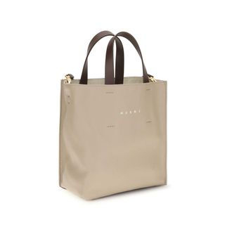 Marni Womens Museo Mini Bag Beige Calf Leather Bos