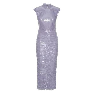 Rotate Rotate Birger Christensen, Femme, Robes, Violet, Taille: 38 FR Robe Midi Violette à Paillettes