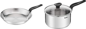 T-fal Primary Po&ecirc;le inox 28 cm, Garantie 10 ans, Acier inoxydable haute qualit&eacute;, Induction, Pour cuisiner de d&eacute;licieuses recettes et d&eacute;glacer E3080604 & PRI