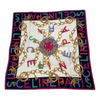Celine Foulard en Soie Pre-owned - Femme - Pre-owned - Multicolore - Taille: ONE Size