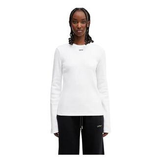 Off-white Off Stamp Longsleeve - Femme - Tops - Blanc - Taille: 42 FR