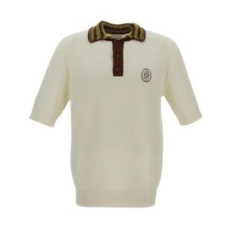 Dr&ocirc;le de Monsieur Polo Maille Ajour&eacute; D Miroir - - Knitwear - Herren - Beige - S