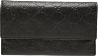 Gucci Portefeuille Long Pre-owned - Femme - Pre-owned - Noir - Taille: ONE Size