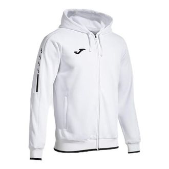Joma Sweat pour Homme - Olympiade - Capuche - Fermeture &eacute;clair, Blanc, M