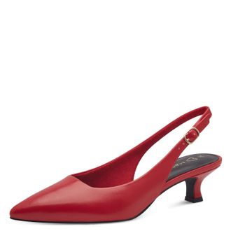 Marco Tozzi Damen Slingpumps Spitz Kleiner Absatz, Rot (Red), 38 EU