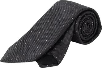 HUGO BOSS Homme, Accessoires, Gris, Taille: ONE Size Cravate en Soie à Pois