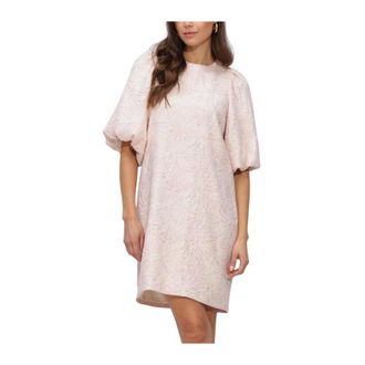 Notre-V Nv-Henderika Brocade Dress - - Dresses - Damen - Rosa - L