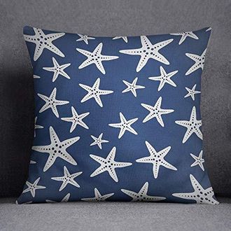 Bonamaison Le Jardin du Lin Kissenhüllen, Cotton, Mehrfarbig, 45x45