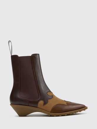 Camper Bottines Chelsea Anita bicolores en daim et cuir lisse