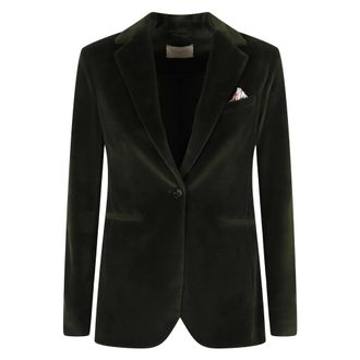 Circolo 1901 Veste en velours - Femme - Vestes - Vert - Taille: 42 FR