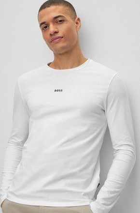 HUGO BOSS Langarmshirt TChark mit Rundhalsausschnitt
